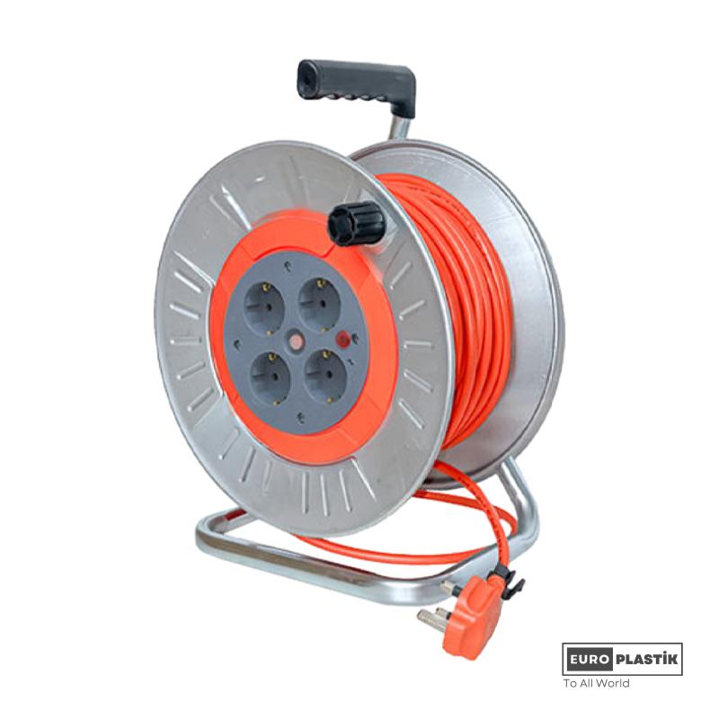 Metallic Cable Reel 50m 3 x 2,5mm | EURO Plastik