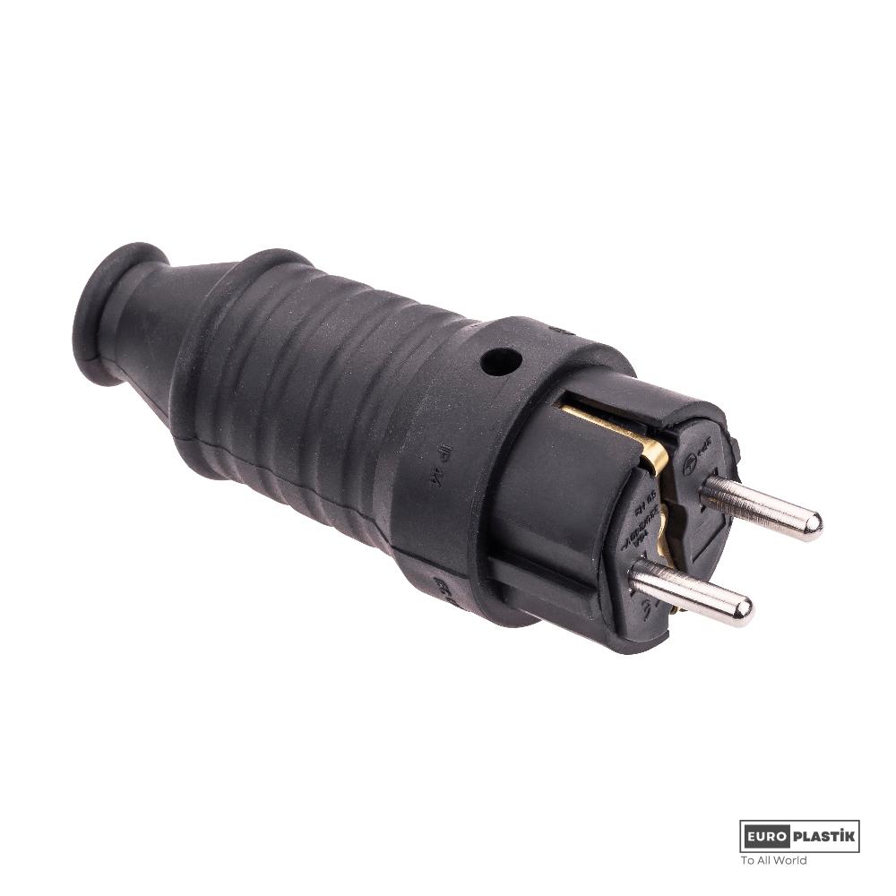 1x16A Monophase Earthed Male Plug (Star) | EURO Plastik