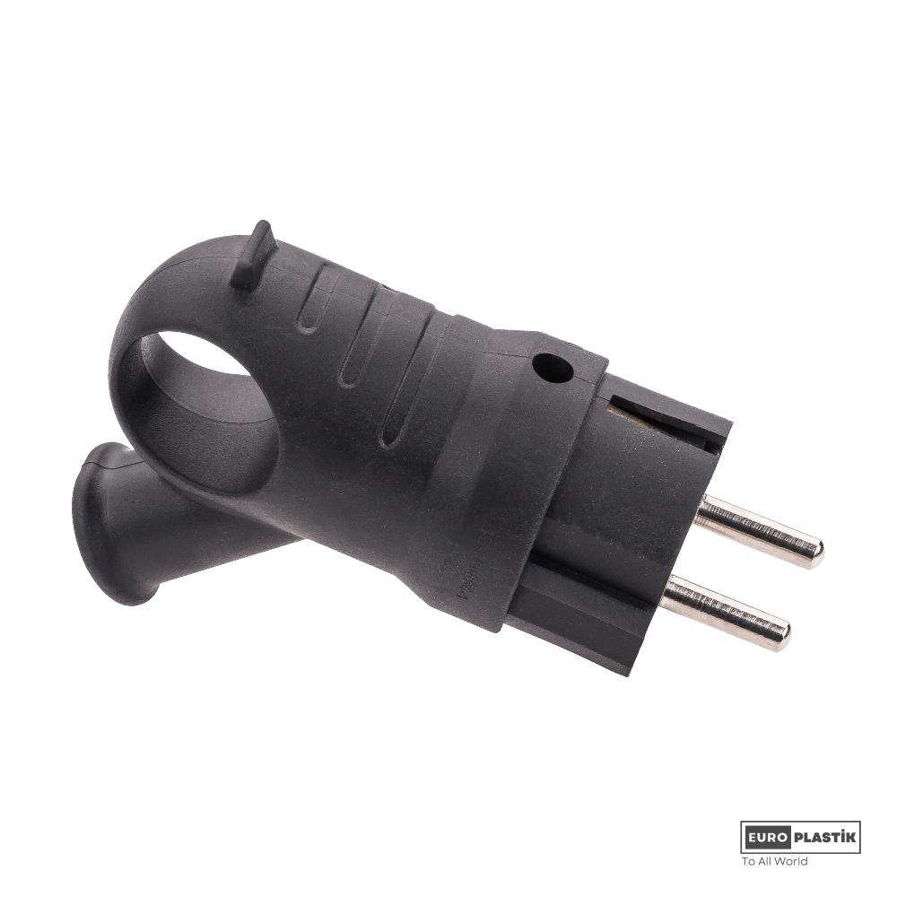 1x16A Monophase Earthed Male Plug With Handle | EURO Plastik