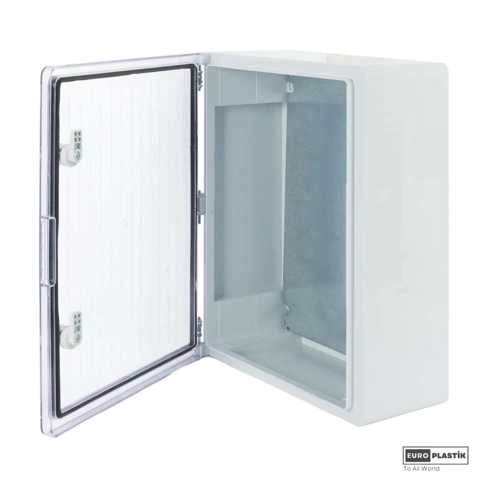 300 x 400 x 180 ABS Grey Door PC Board | EURO Plastik