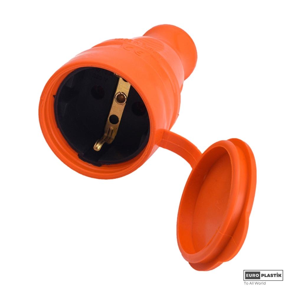 1x16A Monophase Earthed Female Plug | EURO Plastik