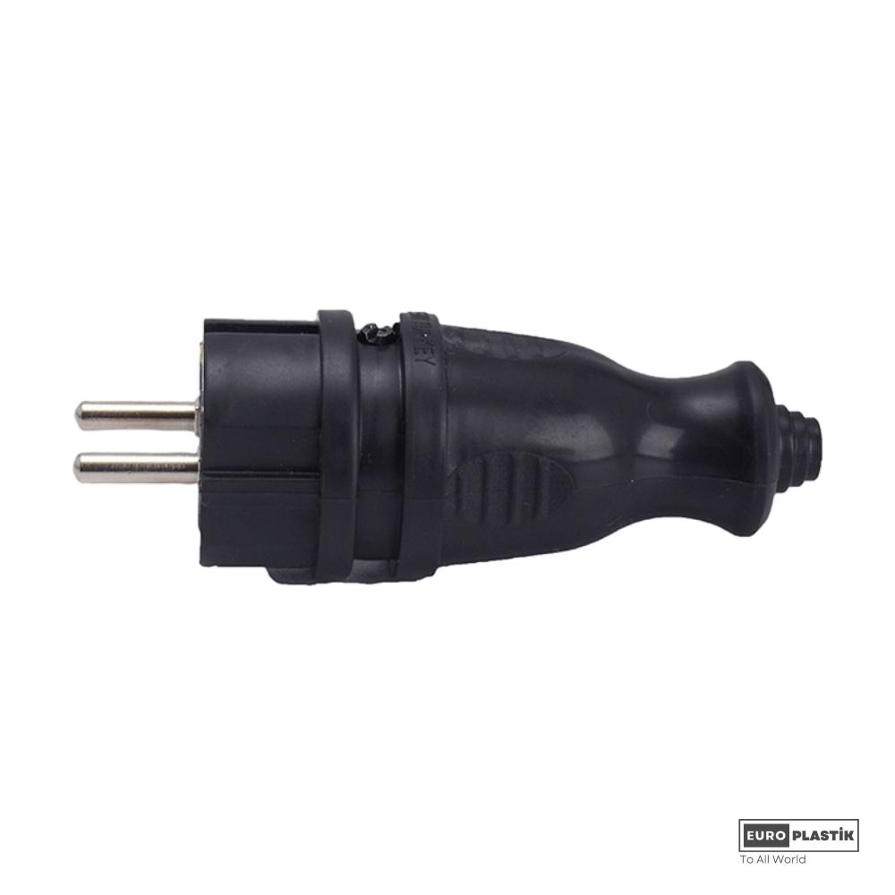 1x16A Monophase Earthed Male Plug | EURO Plastik